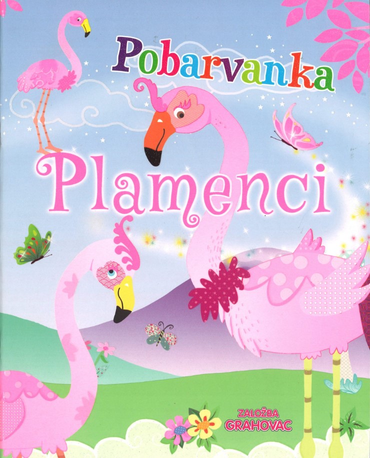 Plamenci, pobarvanka | Spletna knjigarna Galarna