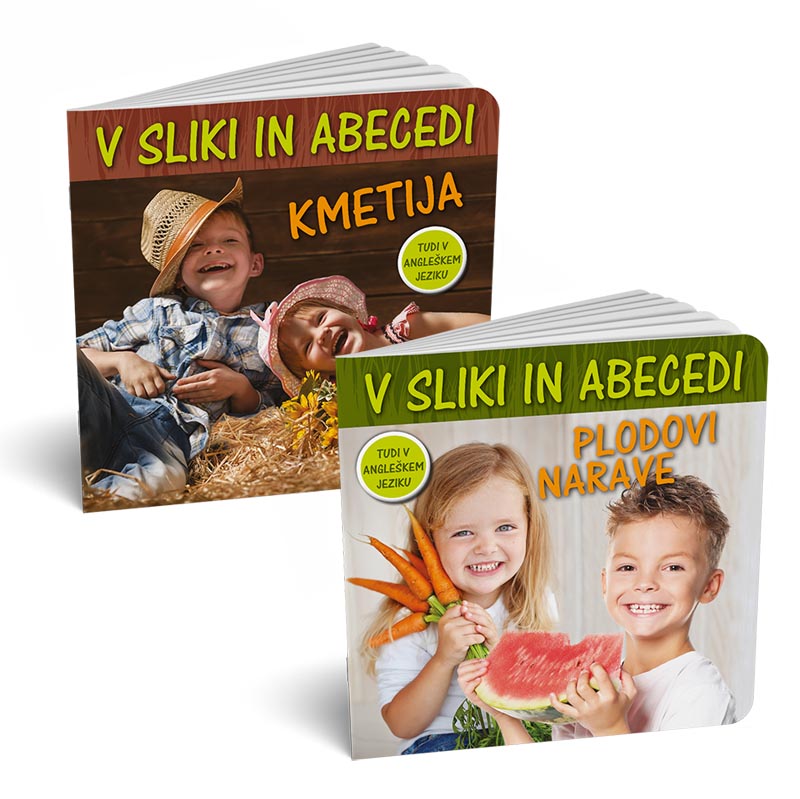 KOMPLET: V sliki in abecedi (2 knjigici) | Knjiga avtorja Sandra Pohole