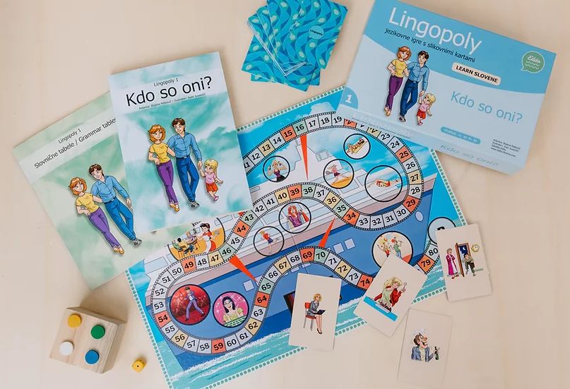 Lingopoly: Kdo so oni? (learn Slovenian) | Knjiga avtorja Bojana Petkovič