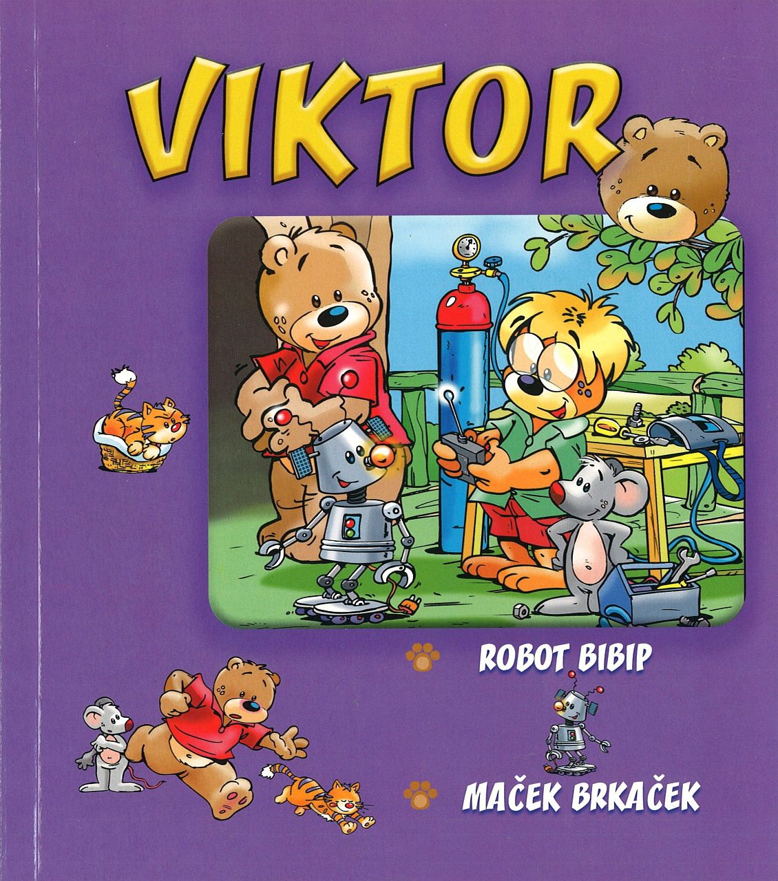 Viktor: Roboto Bibip / Maček Brkaček | Galarna.si
